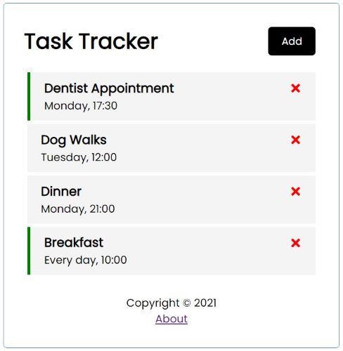 GitHub - harsh-weather/React-Task-Tracker