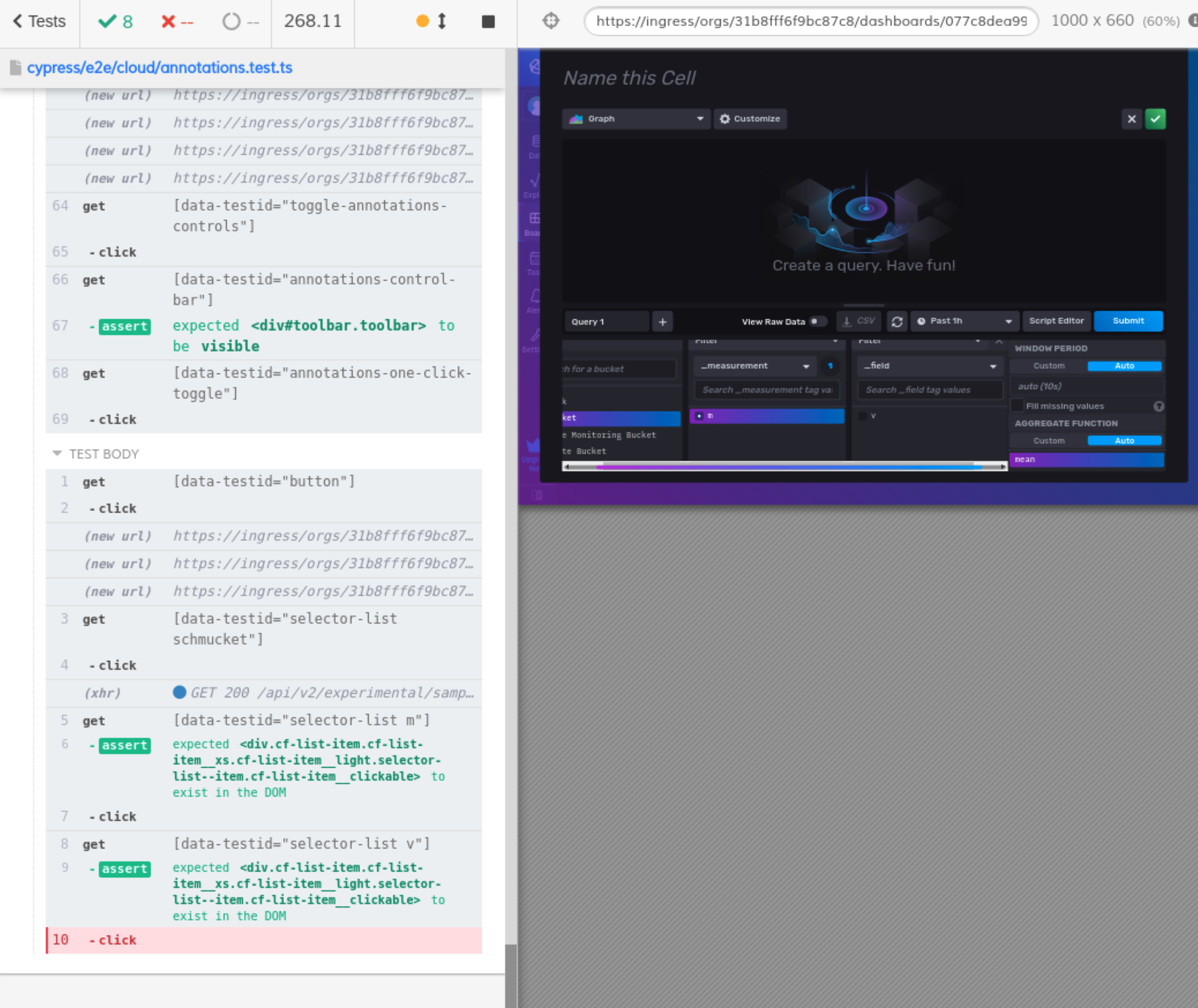 Flaky Test Can Create An Annotation That Is Scoped To A Dashboard Cell