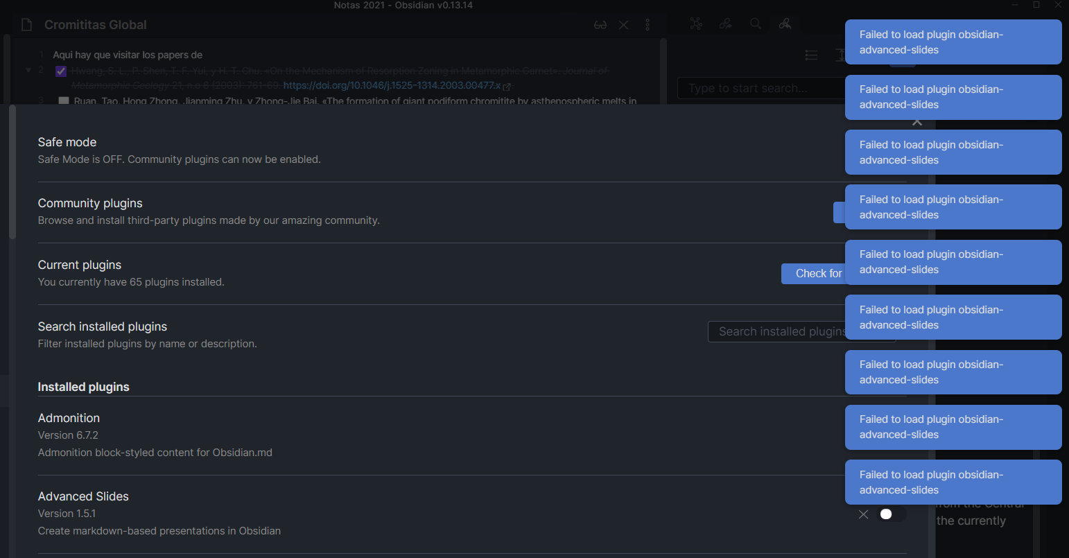 Failed to load plugin 1.5.0 · Issue #36 · MSzturc/obsidian-advanced-slides · GitHub