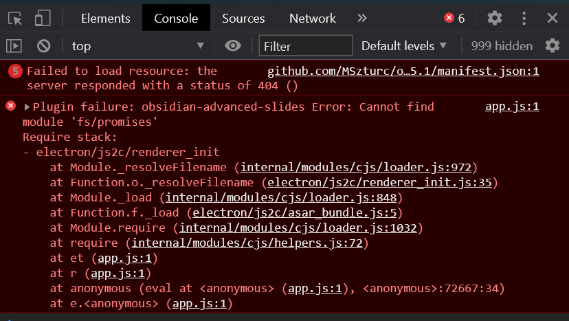Failed to load plugin 1.5.0 · Issue #36 · MSzturc/obsidian-advanced-slides · GitHub