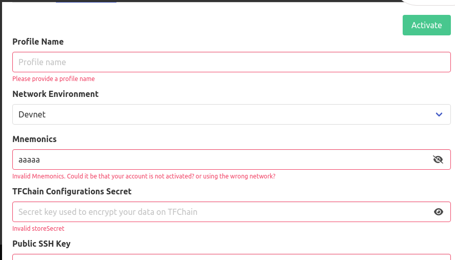 profiles: better validation message for invalid mnemonics · Issue #109 · threefoldtecharchive ...