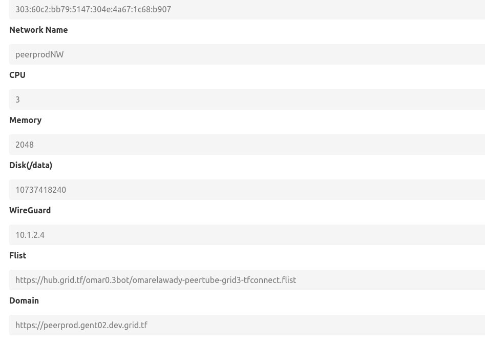 peertube and funkwhale details modal should contain domain · Issue #112 · threefoldtecharchive ...