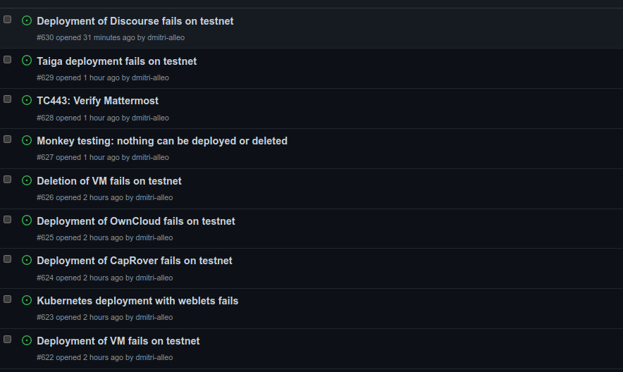 Enhancements/Bugs for Alpha-5 · Issue #1187 · threefoldtech/home · GitHub