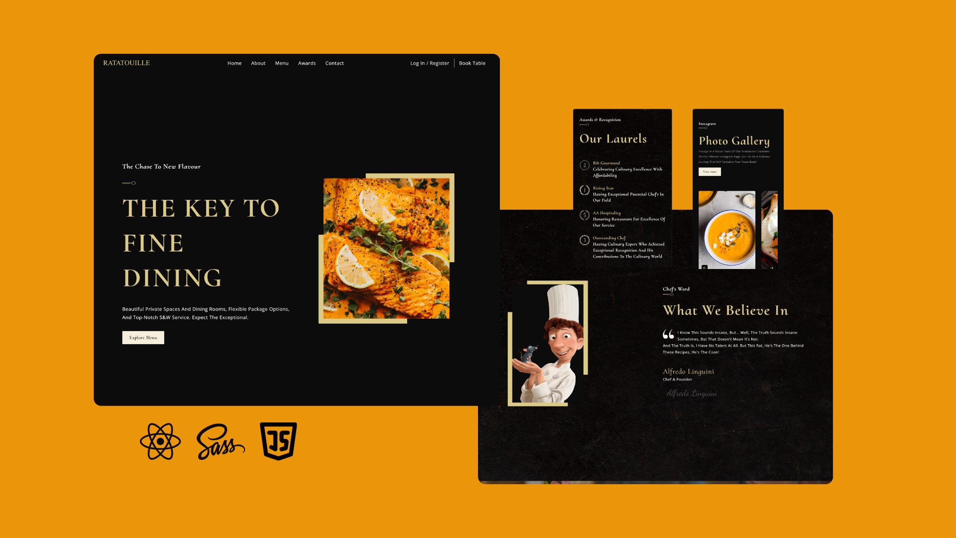 GitHub - Awizp/ratatouille_restaurant: Restaurant Landing page by React