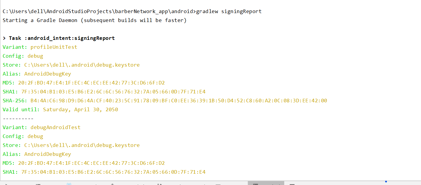 Cant Retrieve Sha 1 Certificate For Flutter App · Issue 24776 · Flutterflutter · Github