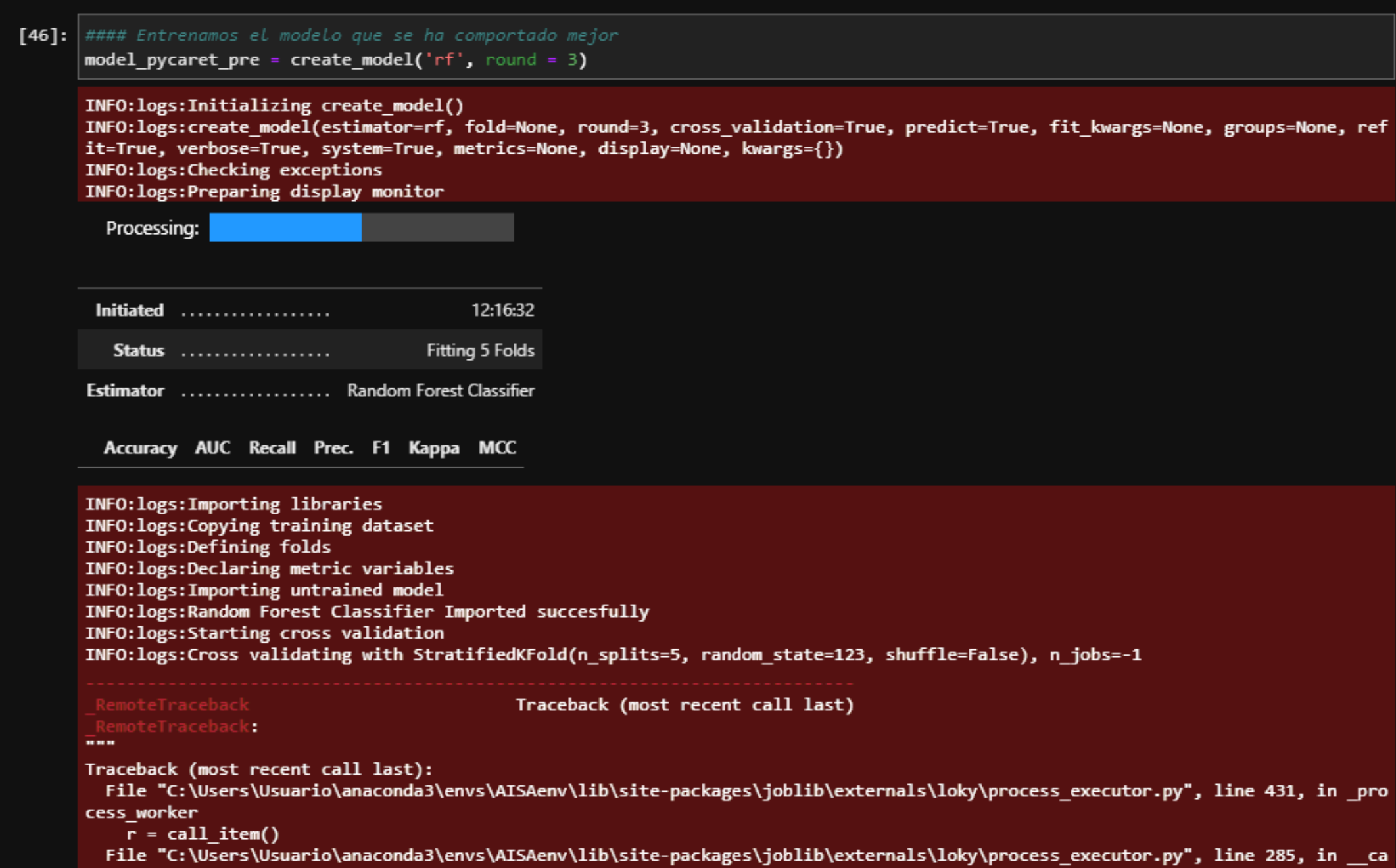 pos_label=1 is not a valid label: array(['0.0', '1.0'], dtype='