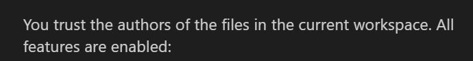 Notebook trust prompt shown for files in trusted workspace · Issue #5938 · microsoft/vscode ...