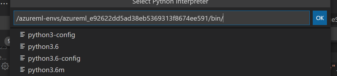 Python Installations In Remote Environment Missing From Interpreter Selection List · Issue