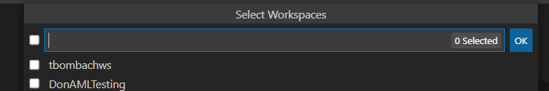 Can't filter workspace list to just one workspace (the default workspace) · Issue #1646 ...