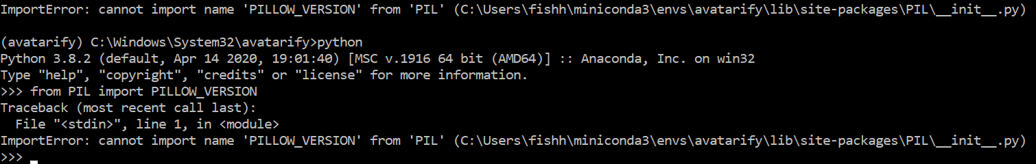 Installation : Error on window · Issue #106 · alievk/avatarify-python ...