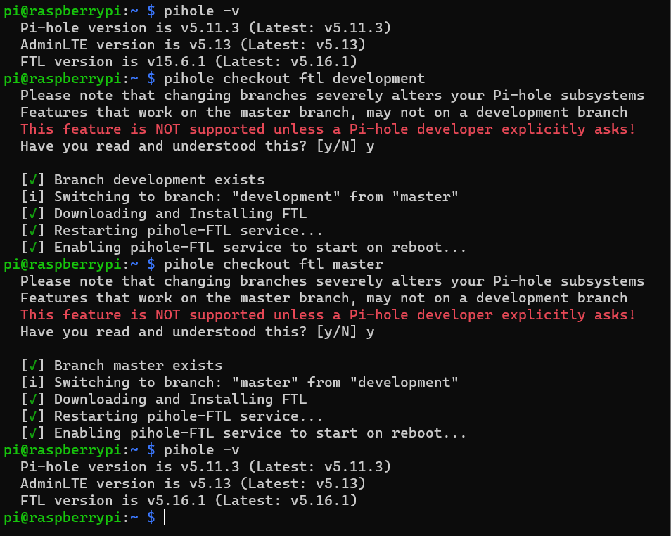 pihole -v reports wrong version, along with web interface and everywhere else · Issue #4799 · pi ...