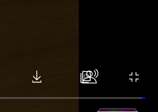 "Copy video link" button overlapped with the audio description button ...
