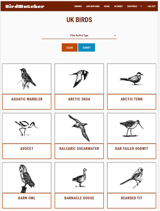 GitHub - CarterStefan/bird_watcher: Third Milestone Project