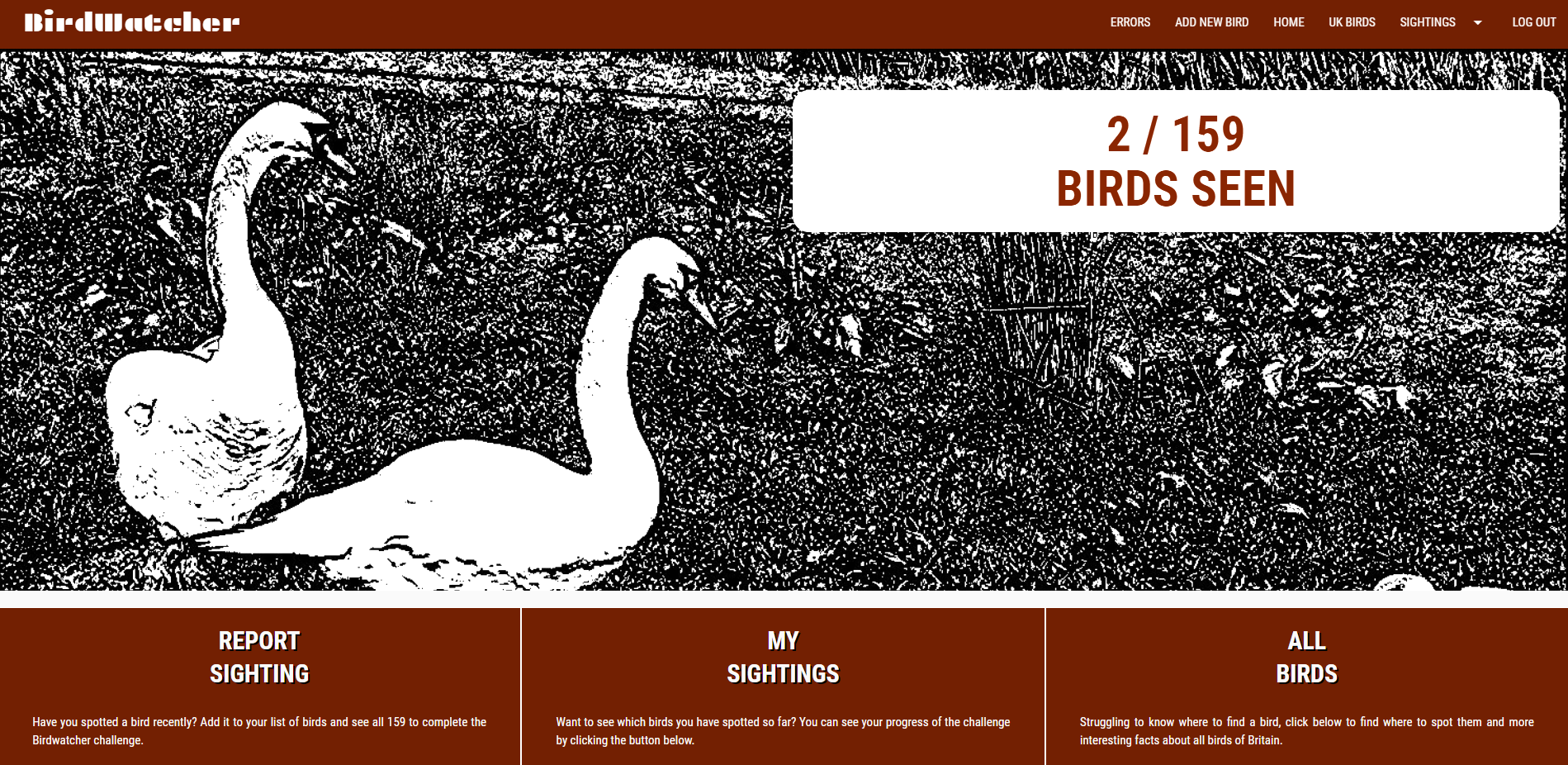 GitHub - CarterStefan/bird_watcher: Third Milestone Project