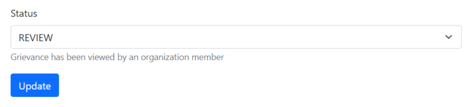 Change status helper text to reflect currently chosen status · Issue #4 ...