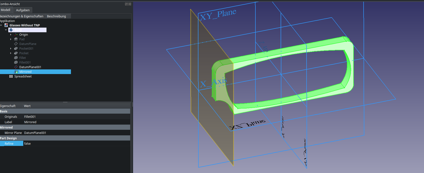 [issue] Mirror Doesnt Work Properly In Pd · Issue 8900 · Freecad Freecad · Github