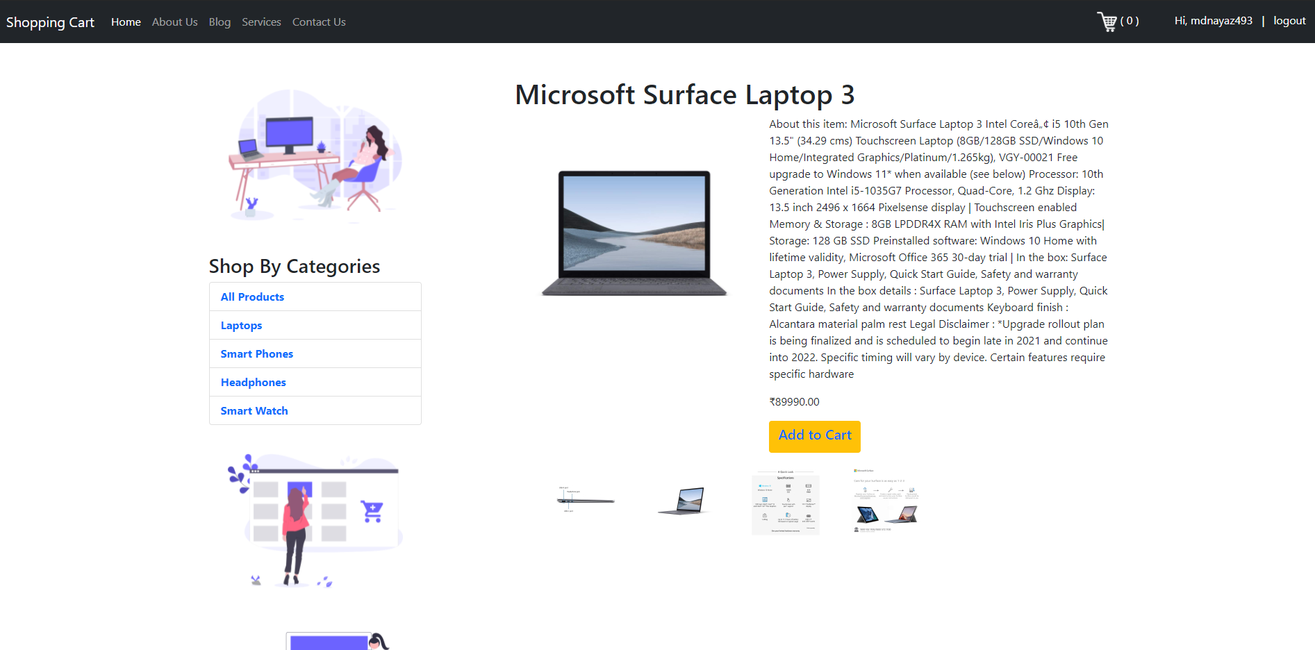 GitHub - MohammedNayaz/Shopping-Cart: Ecommerce Website in Node.Js - Project Assignment by Eduonix