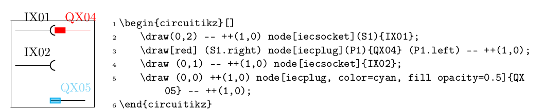 Adding socket and plug as possible terminals · Issue #611 · circuitikz/circuitikz · GitHub
