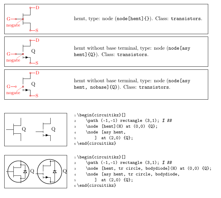 [New Component] Better GaN HEMT Symbol · Issue #691 · circuitikz/circuitikz · GitHub
