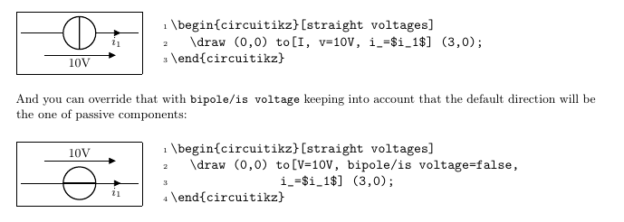 straightvoltages and arrow length · Issue #410 · circuitikz/circuitikz · GitHub
