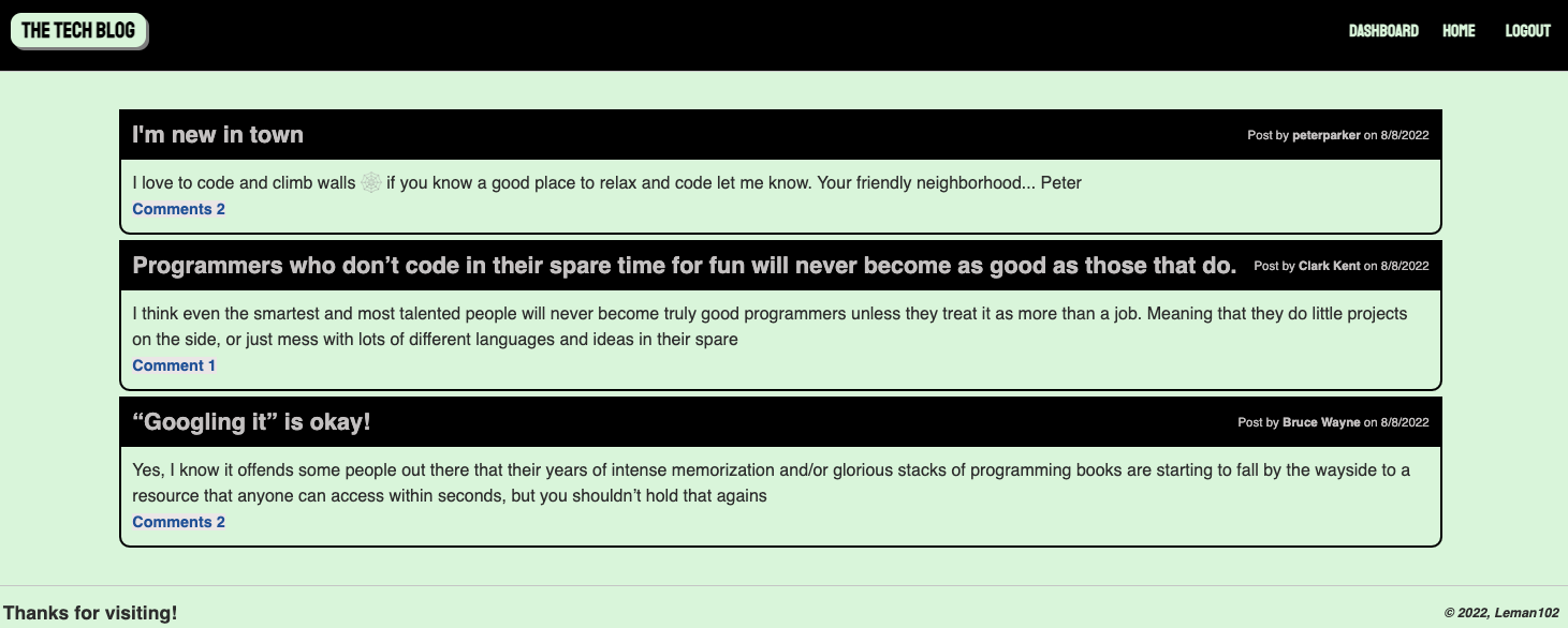 GitHub - Leman102/super-tech-blog-MVC
