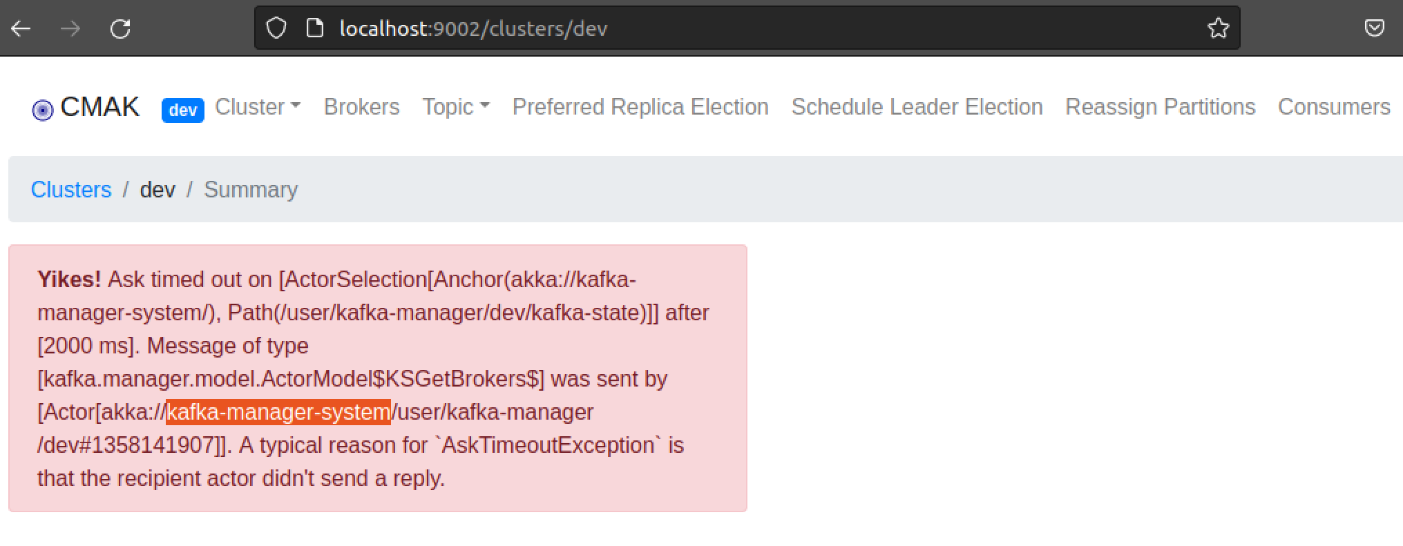 Reference to 'kafka-manager-system' in 'app/kafka/manager/KafkaManager.scala' causing AskTimeout ...