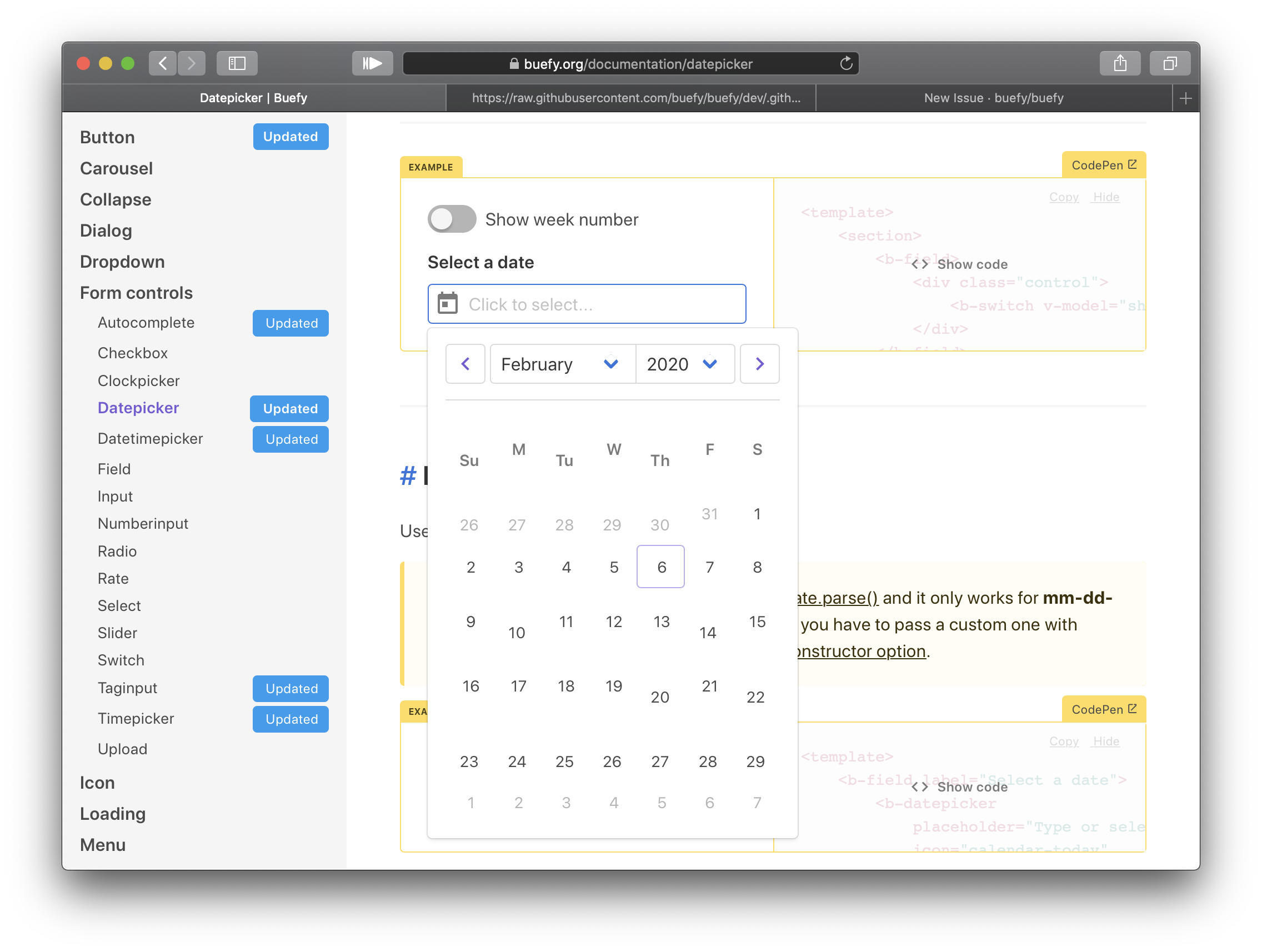 Datepicker messed up in Safari on small screens/in narrow windows · Issue #2205 · buefy/buefy ...