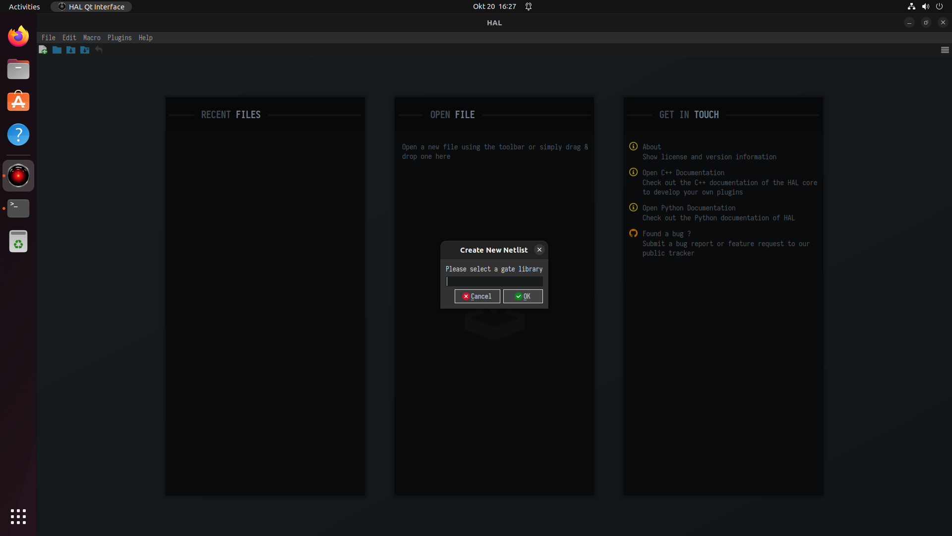 Segmentation fault when creating new netlist from GUI · Issue #477 · emsec/hal · GitHub