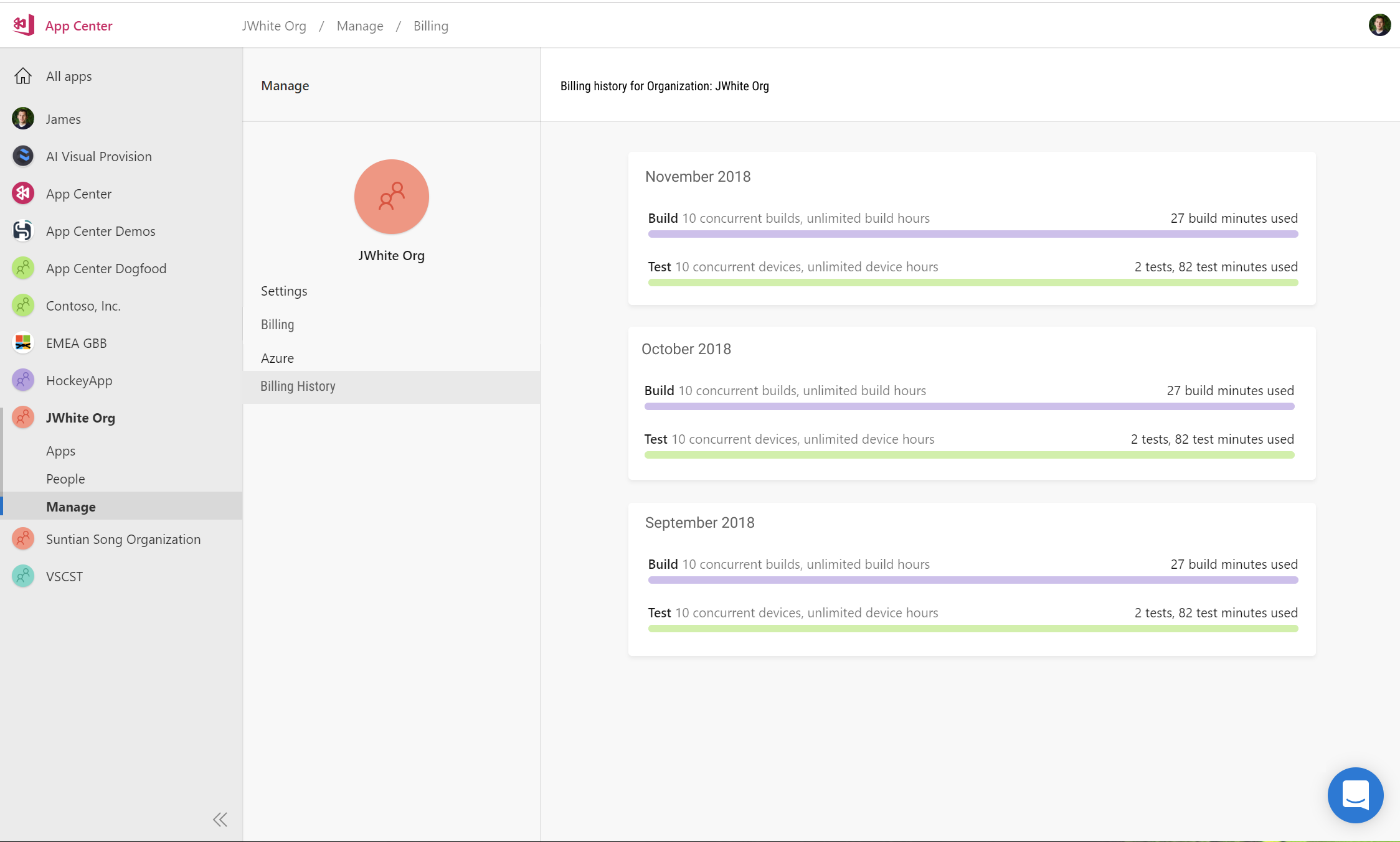 Display billing history for services · Issue #8 · microsoft/appcenter ...