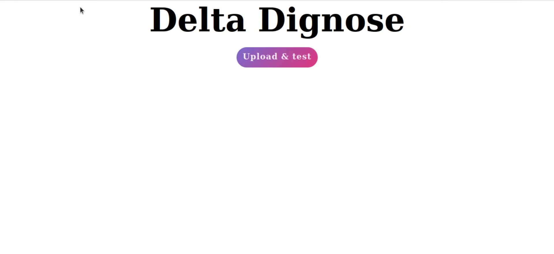 Delta Diagnose | Devpost