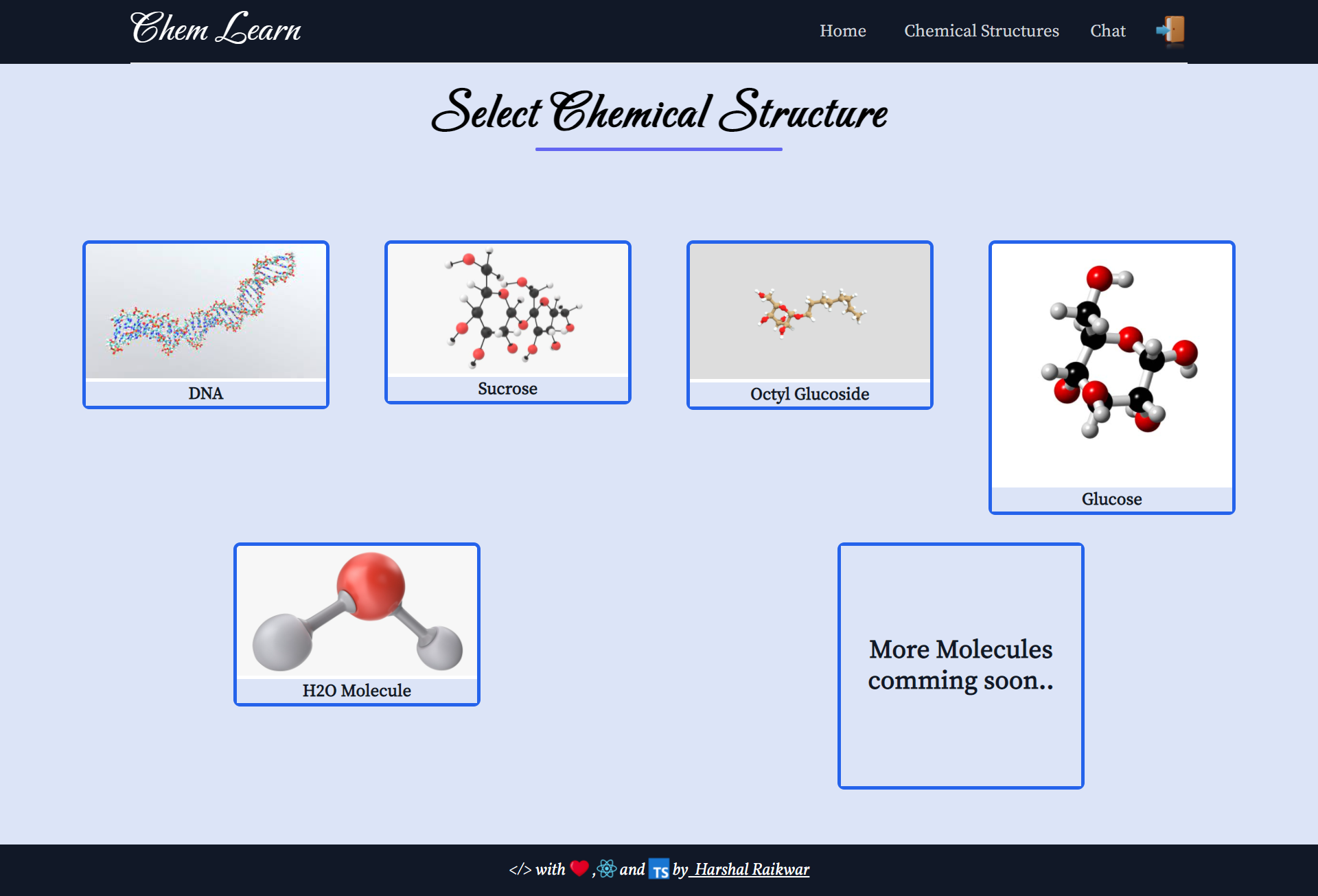 GitHub - Harshal0902/ChemLearn: ChemLearn is an AR-based web platform ...