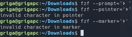 Invalid pointer character · Issue #2055 · junegunn/fzf · GitHub