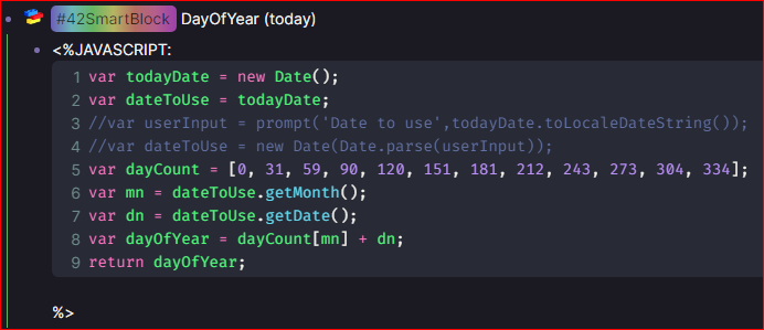 Get Day of the Week and Day of the Year (as number) · Issue #12 · dvargas92495/SmartBlocks · GitHub