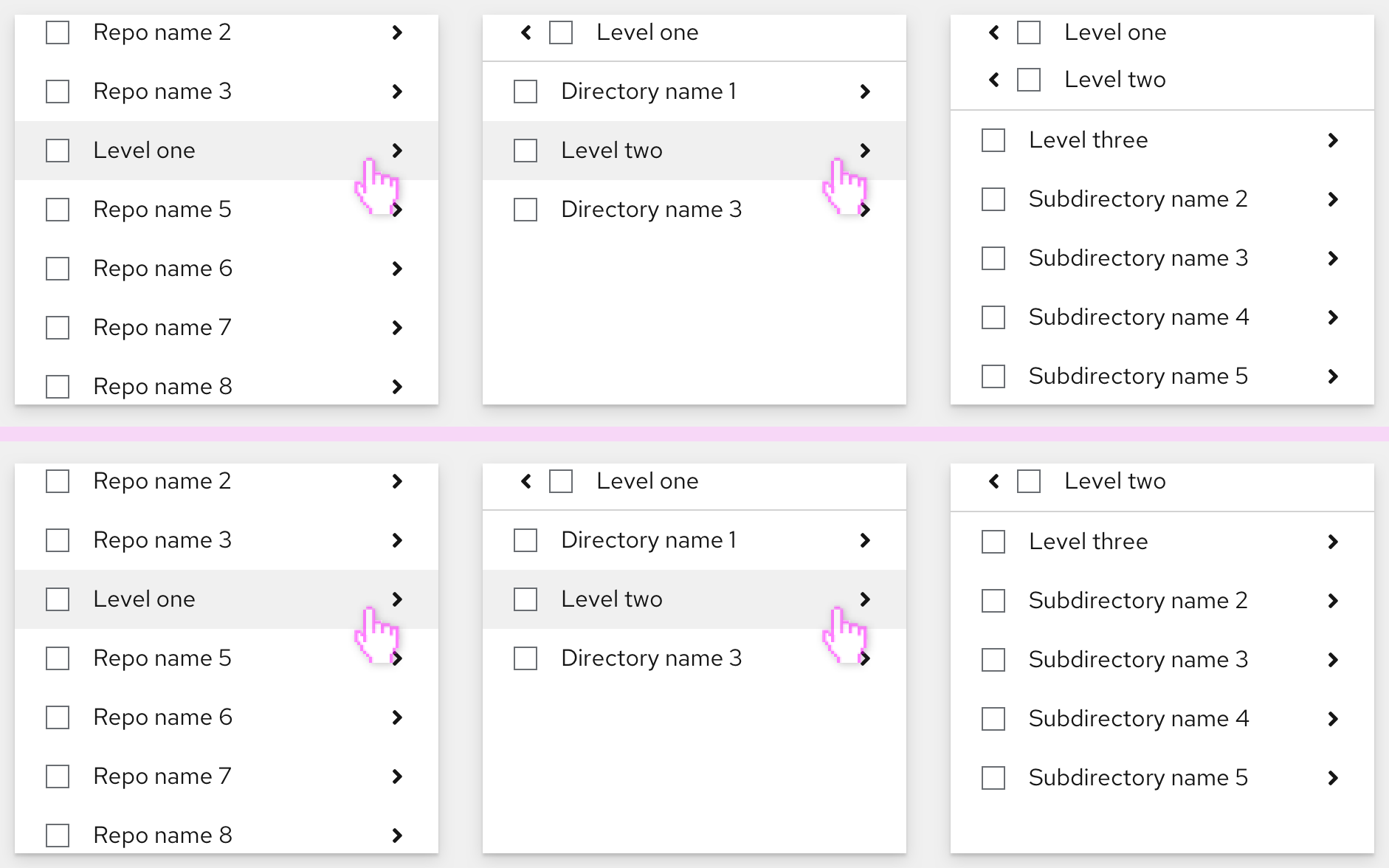 Need support for multi level drilldown menu · Issue #2635 · patternfly/patternfly · GitHub