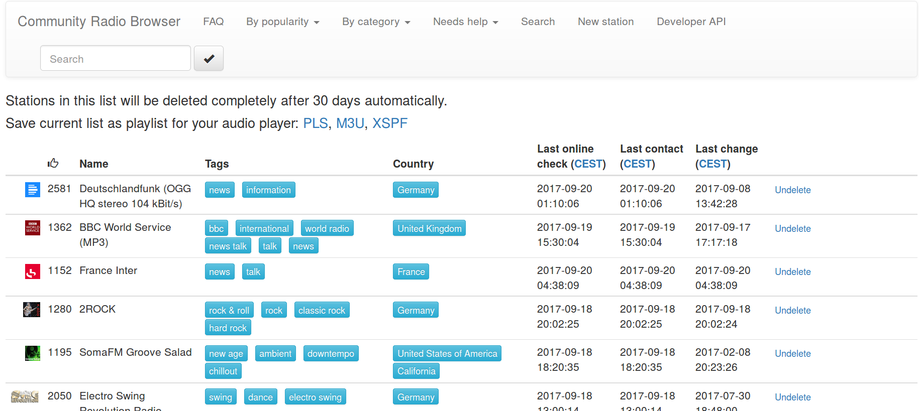 The "Undelete" links do not show or hide when the browser go back one page · Issue #49 · segler ...