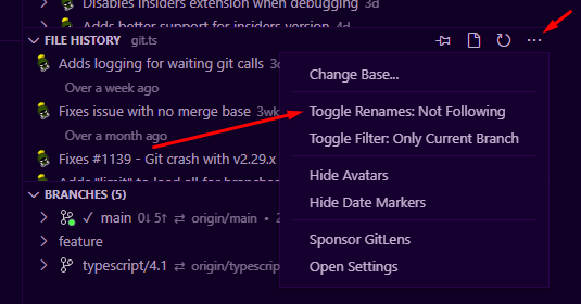 Revision navigation doesn't work after release 11.0.0 · Issue #1213 · gitkraken/vscode-gitlens ...