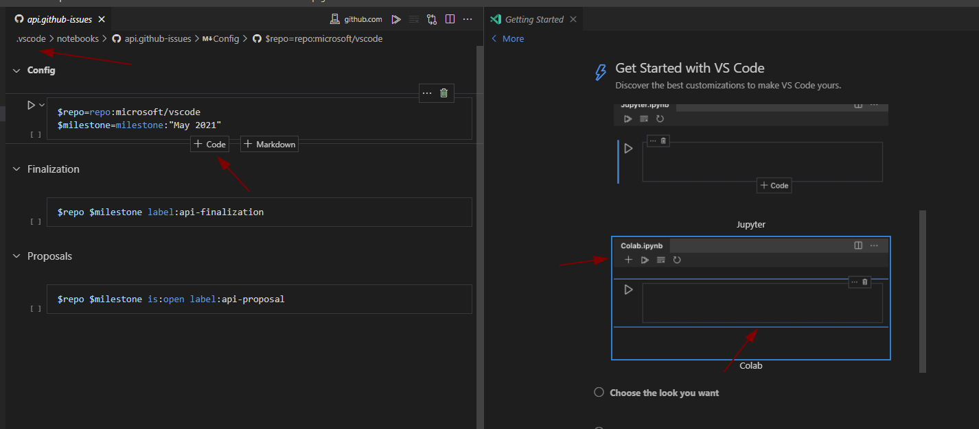 Notebook getting started images don't seem to match the experience ...