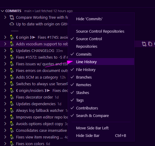 Line History View Gone Missing Again · Issue 1748 · Gitkrakenvscode Gitlens · Github