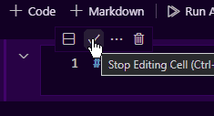 Notebook cell toolbar edit/stop edit button switches position · Issue #140255 · microsoft/vscode ...