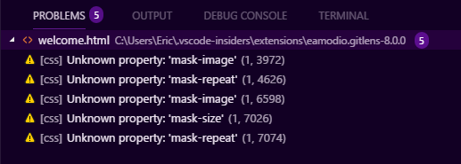 previewHtml "errors" show up in the Problems pane · Issue #43678 ...