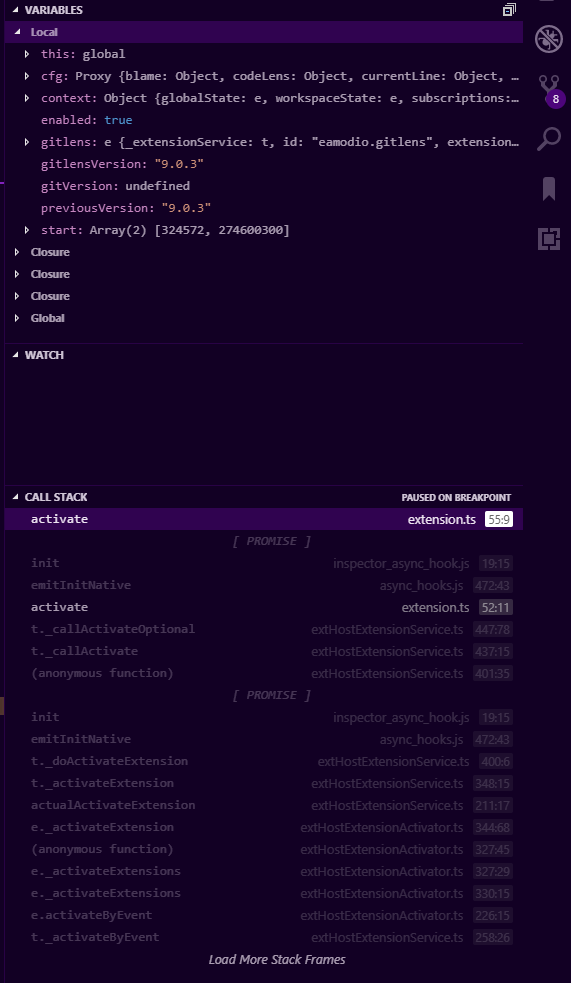 Debug variables aren't accessible over an async/promise call · Issue #64748 · microsoft/vscode ...
