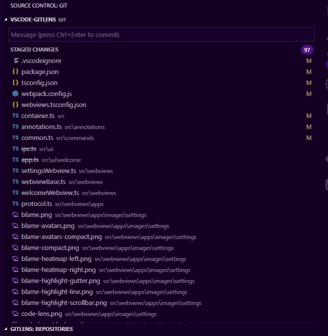 Some Git status icons are missing · Issue #71839 · microsoft/vscode · GitHub