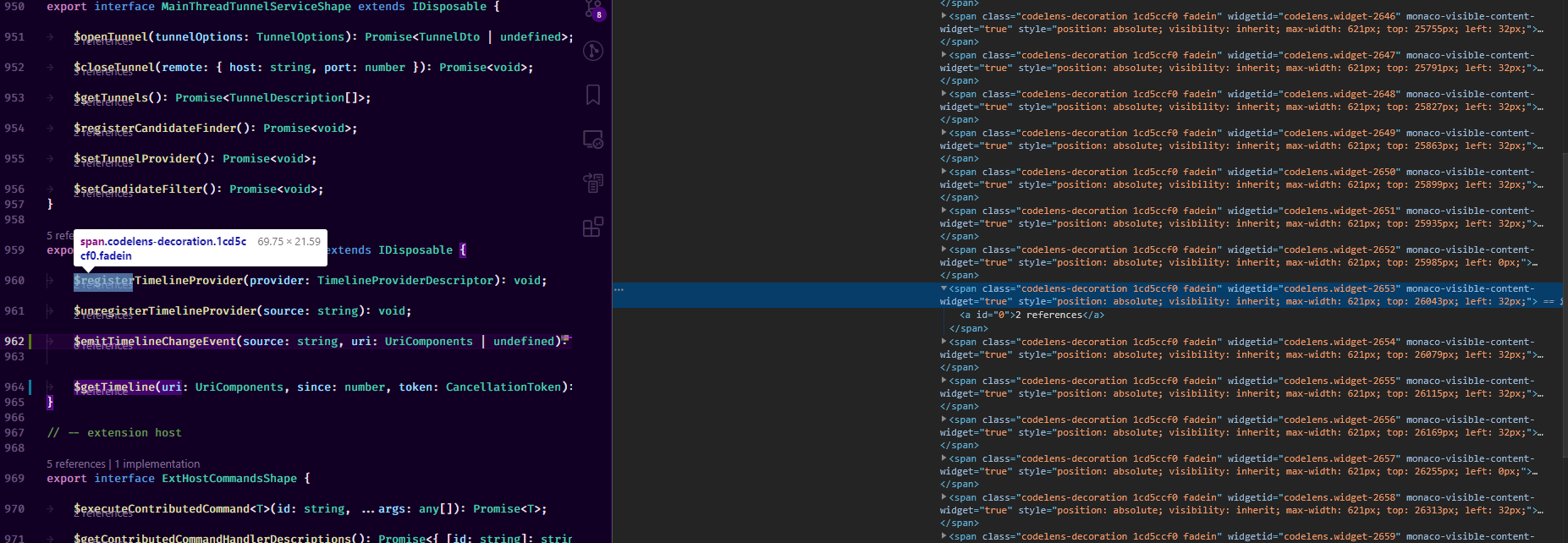 Code lens overlapping text · Issue #88299 · microsoft/vscode · GitHub