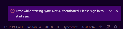 Sync: pressing Back on auth page results in unfriendly message · Issue #89518 · microsoft/vscode ...