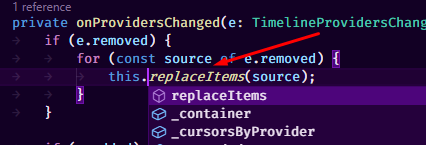 Completion target shown in italics when `"editor.suggest.insertMode": "replace"` · Issue #91104 ...