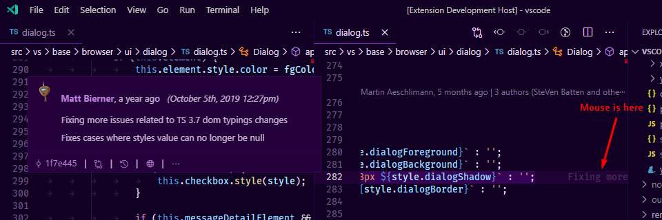 Editor hovers try to align to ranges scrolled out of view · Issue #107374 · microsoft/vscode ...