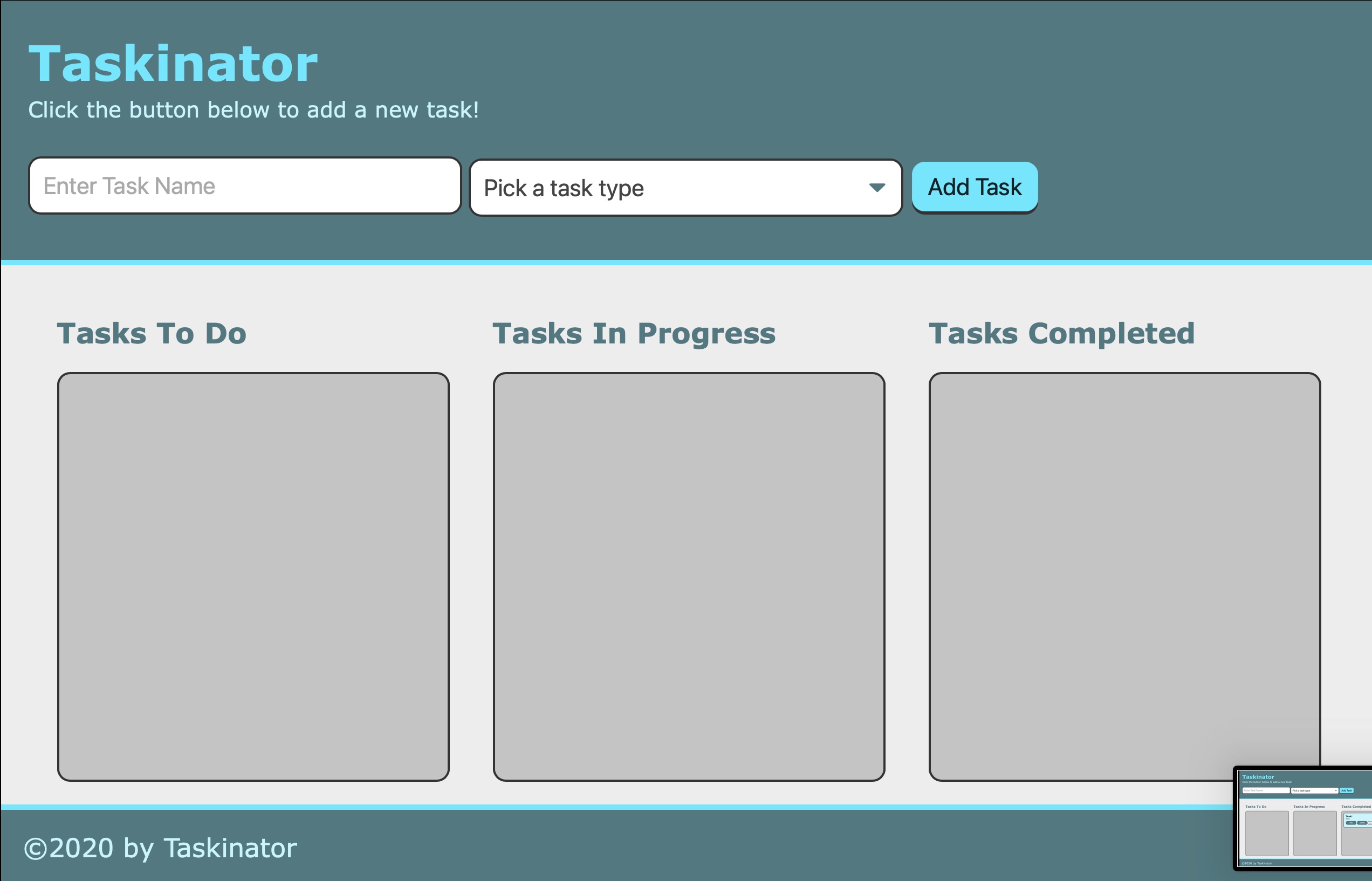 GitHub - Samantha-Ruth/taskinator: An application that helps you keep track of your "To Do" list ...