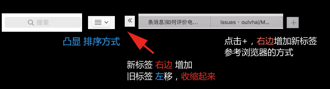 【优化建议】调整排序 、新增按钮的UI · Issue #1049 · oulvhai/MWeb-issues · GitHub