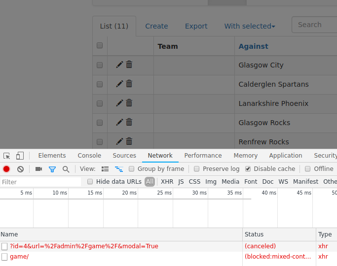 Mixed Content Error · Issue 1696 · Pallets Eco Flask Admin · Github