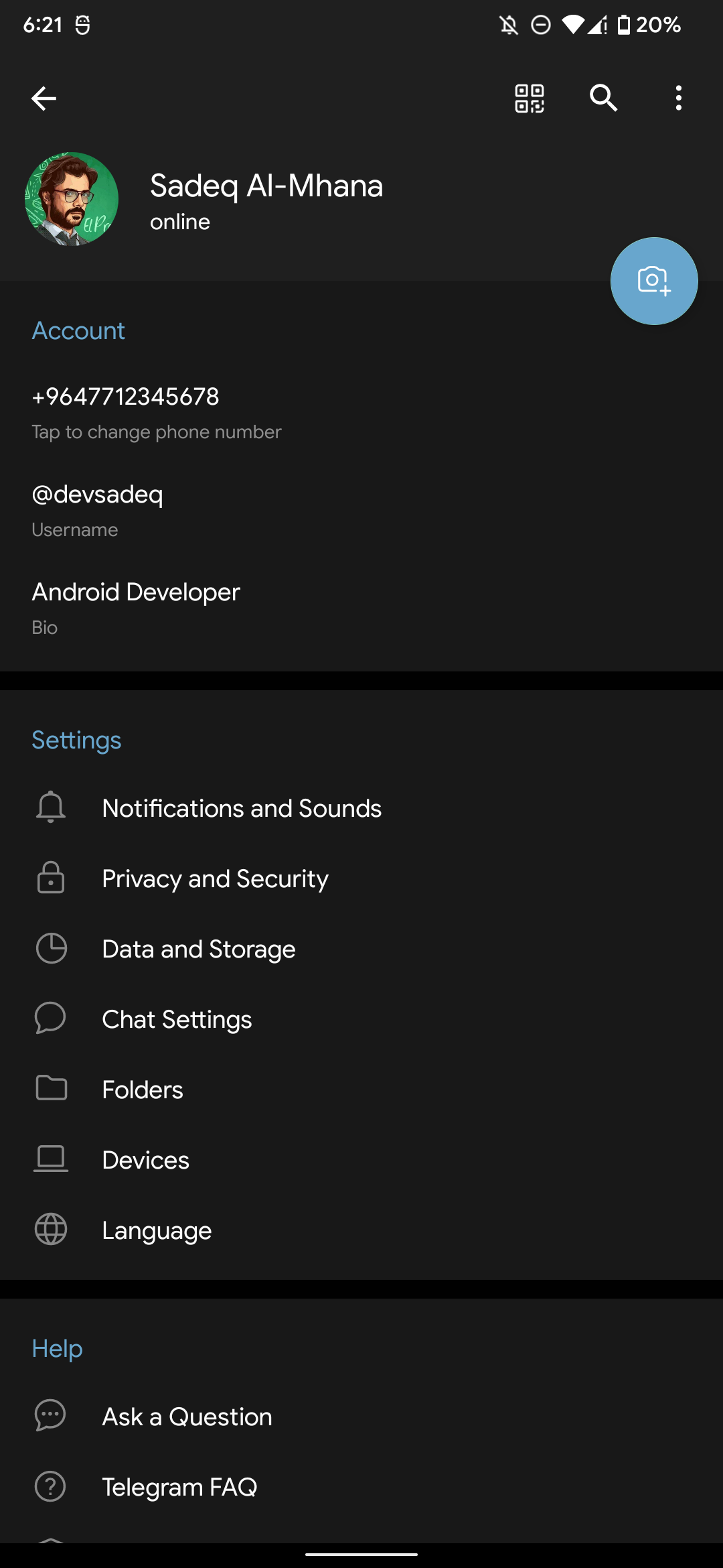 GitHub - devsadeq/Telegram-Profile-Motion-Layout: Android app that features a clone of the ...